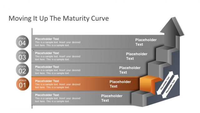 Ladder Diagram 4 Steps Maturity - SlideModel