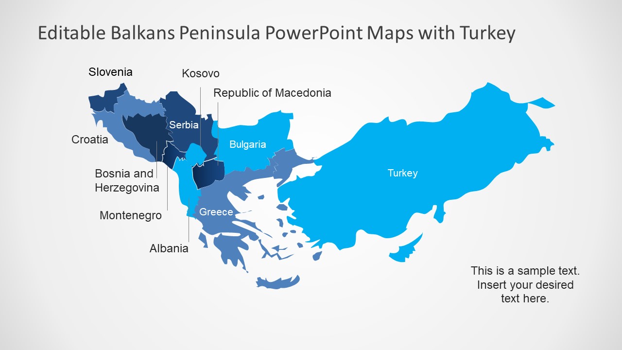 Balkans Peninsula PowerPoint Maps - SlideModel