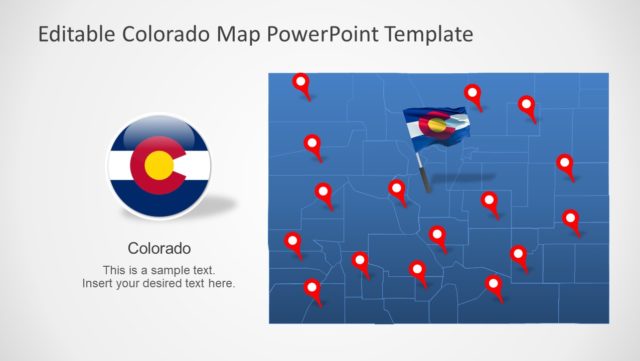Colorado US State PowerPoint Map - SlideModel