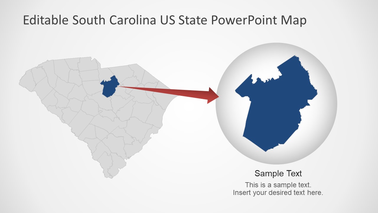 South Carolina US State PowerPoint Map - SlideModel