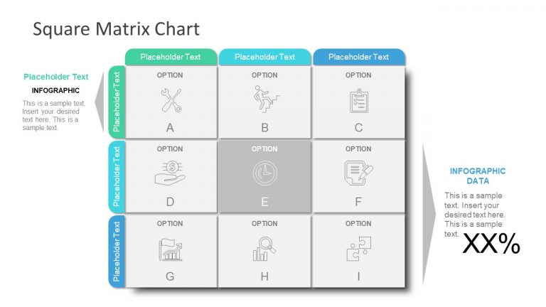 PowerPoint Template 3x3 Matrix - SlideModel