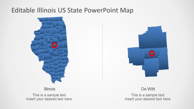 Counties of Illinois Map in PowerPoint - SlideModel