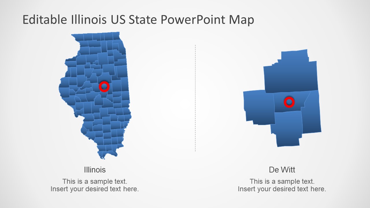 Illinois US State PowerPoint Map - SlideModel