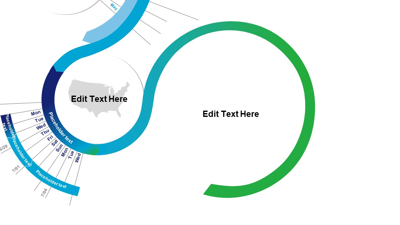 Gear Zoom PowerPoint Timeline - SlideModel