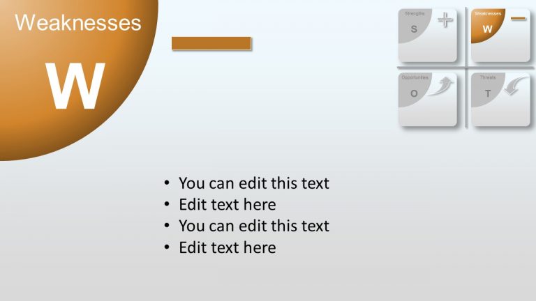 SWOT Analysis Material Weakness PPT - SlideModel SWOT Analysis Material Weakness PPT - SlideModel