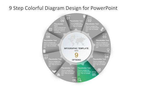 Useful Infographic 9 Step Circular Slide - SlideModel