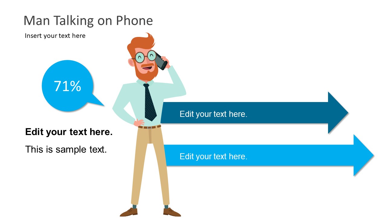 Flat Business Office Scenes PowerPoint Templates - SlideModel