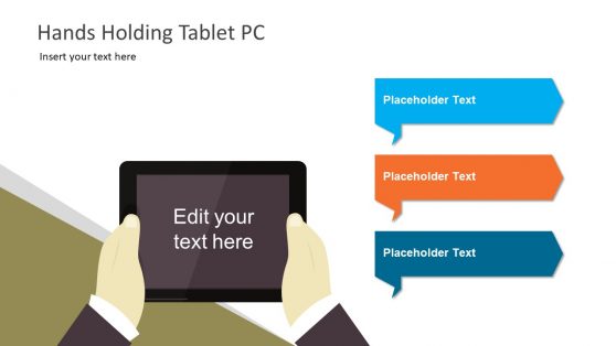 Editable Tablet Style Clipart PowerPoint - SlideModel