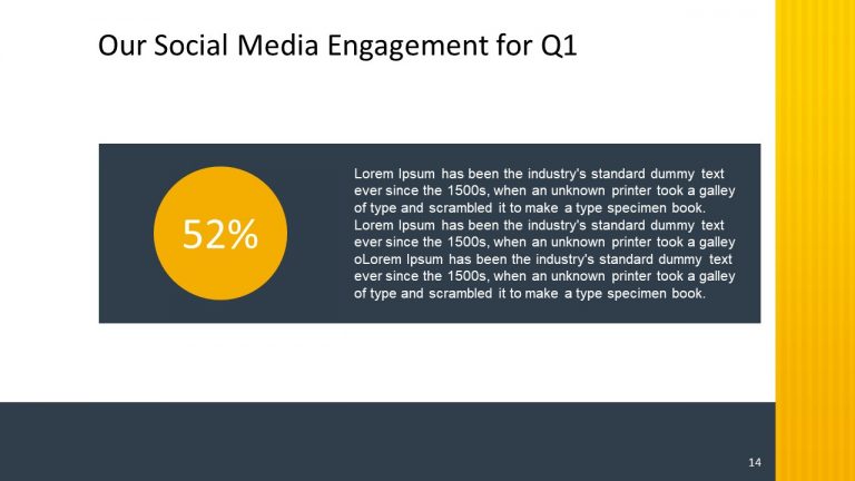 Social Engagement PowerPoint Layout - SlideModel