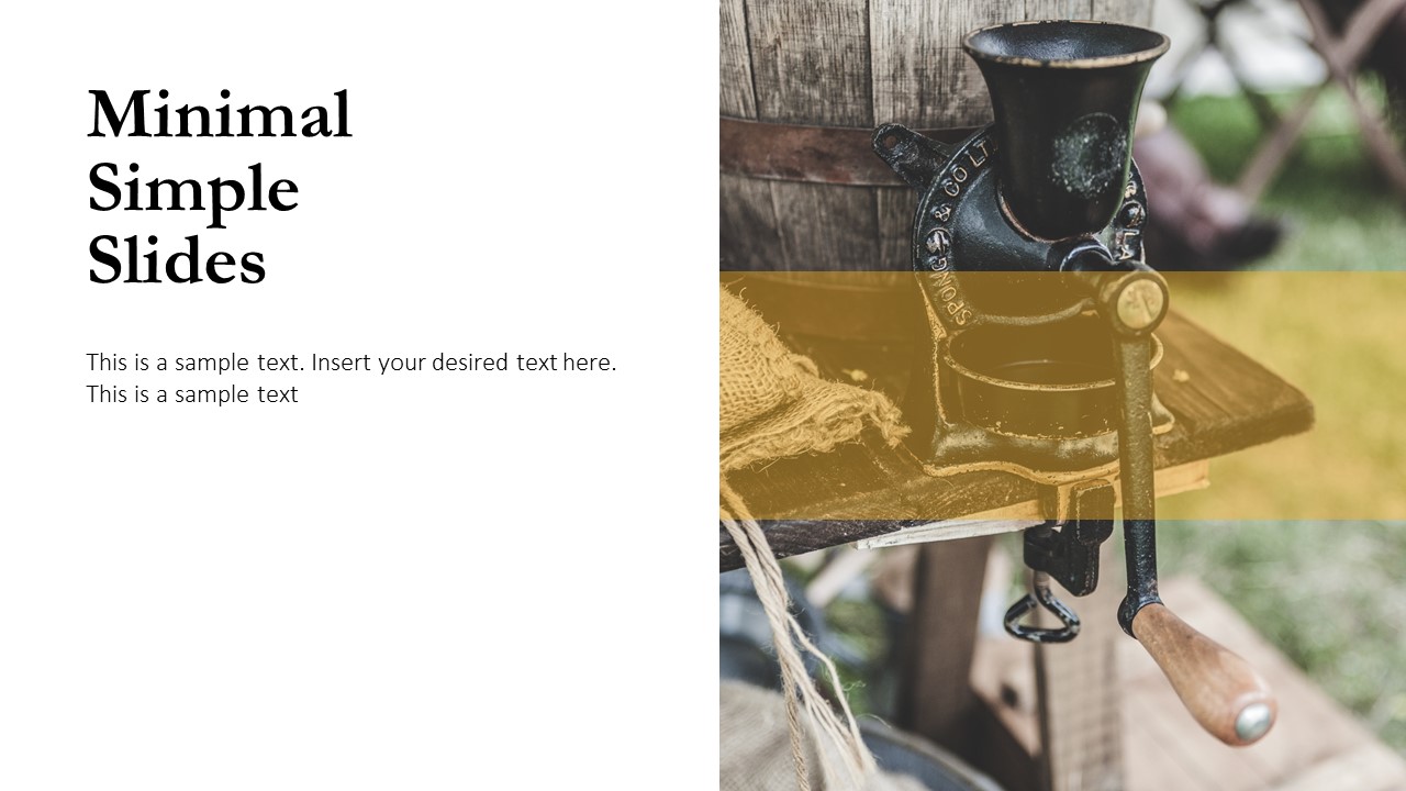 Minimal Portfolio PowerPoint Templates - SlideModel