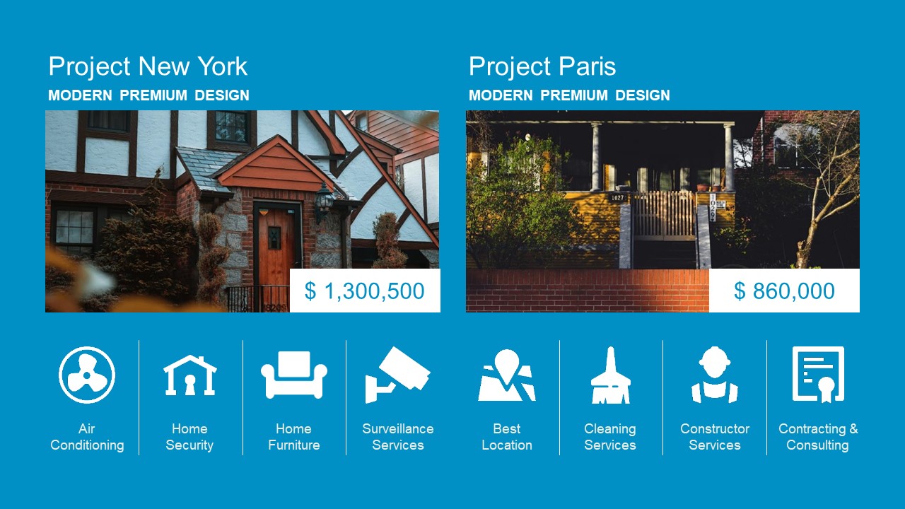 Real Estate Listing PowerPoint Template & Presentation Slides