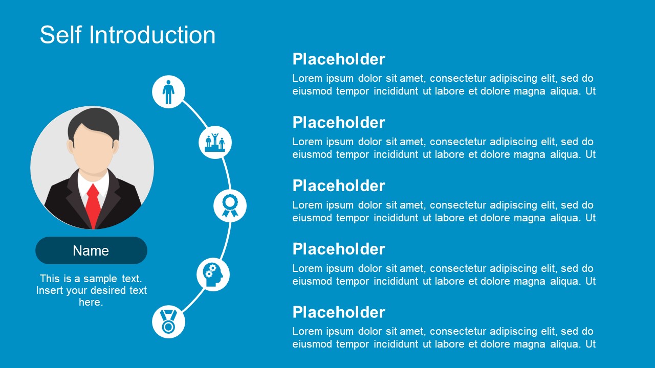 Creative Self Introduction Ppt Template Free Download Printable Form Templates And Letter