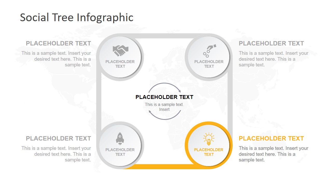 Four Steps cycle Diagram PowerPoint Template - SlideModel