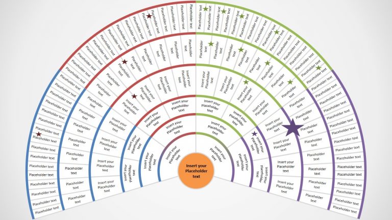 PowerPoint Genealogy Fan Chart 5 Generations - SlideModel