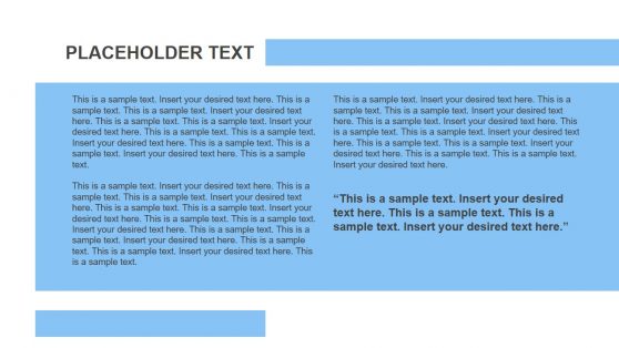 Text and Image Placeholders Brochure PPT - SlideModel