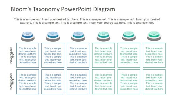PPT Blooms Taxonomy 6 Segments - SlideModel