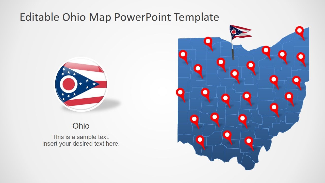 Ohio PowerPoint Map Template - SlideModel