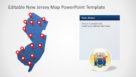 NJ PowerPoint Editable Map - SlideModel