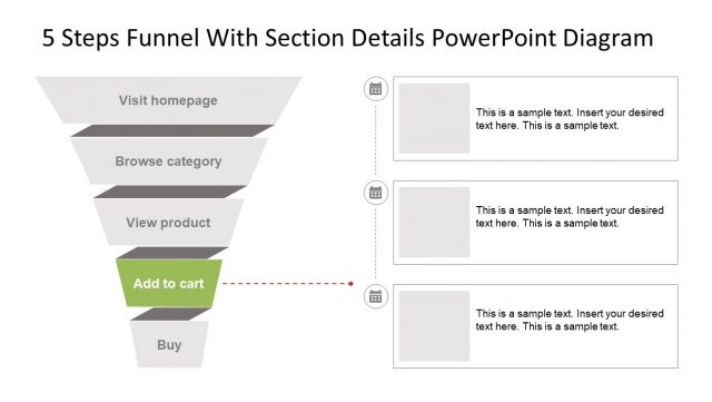 Funnel Graphics for 5 Steps PowerPoint Diagram - SlideModel