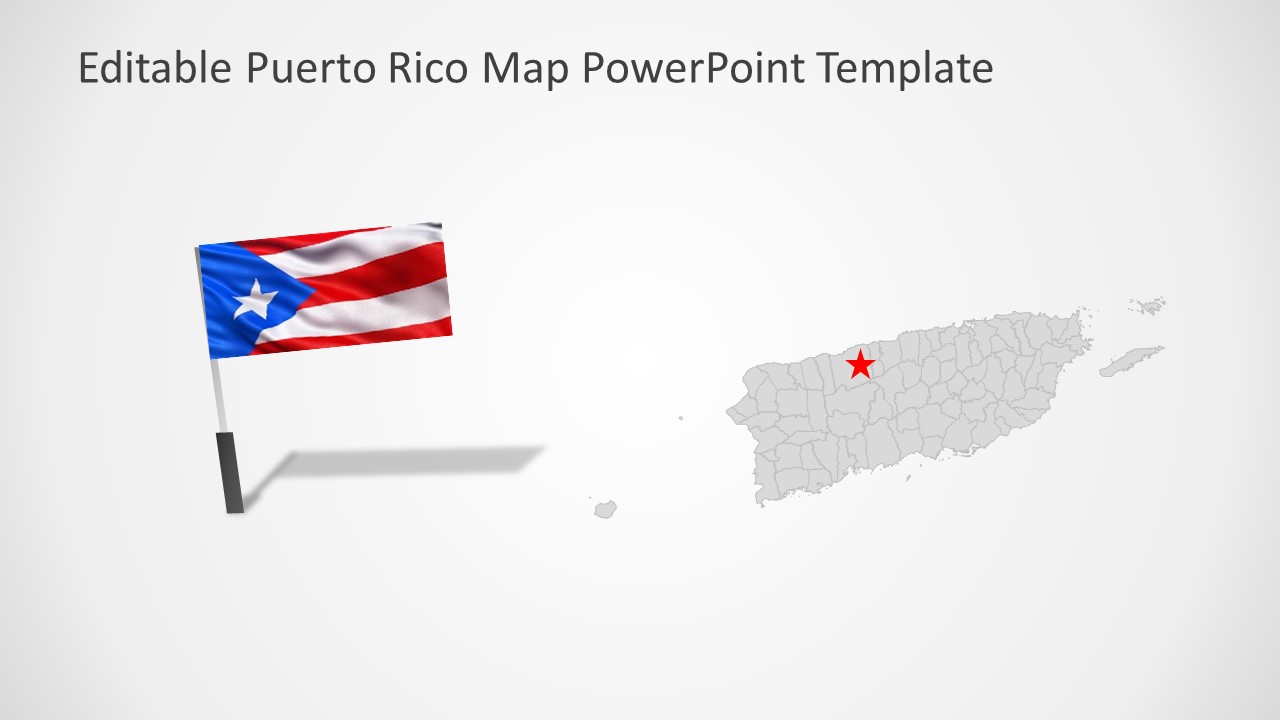 Editable Puerto Rico Map Template for PowerPoint - SlideModel