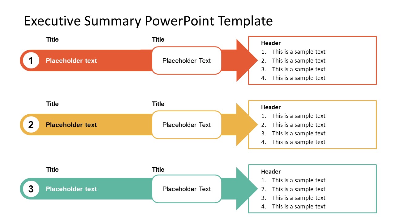 Executive Summary Example Template