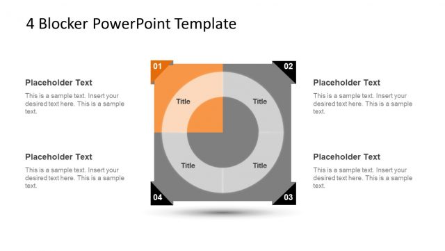PowerPoint Design of 4 Blocks - SlideModel