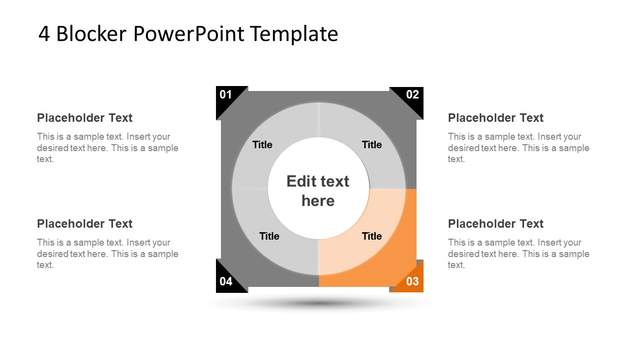 4 Blocker PowerPoint Template - SlideModel