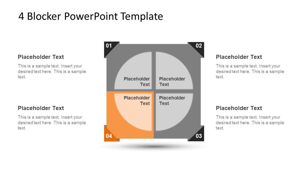 4 Steps Square Diagram PowerPoint - SlideModel