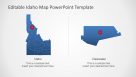 Zoom Map Idaho Counties PowerPoint - SlideModel