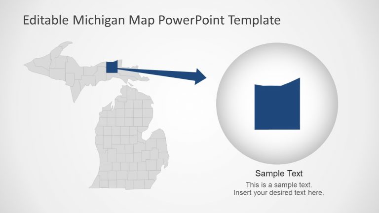 Editable Presentation of Michigan Counties - SlideModel