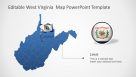 Outline Map of West Virginia PPT - SlideModel