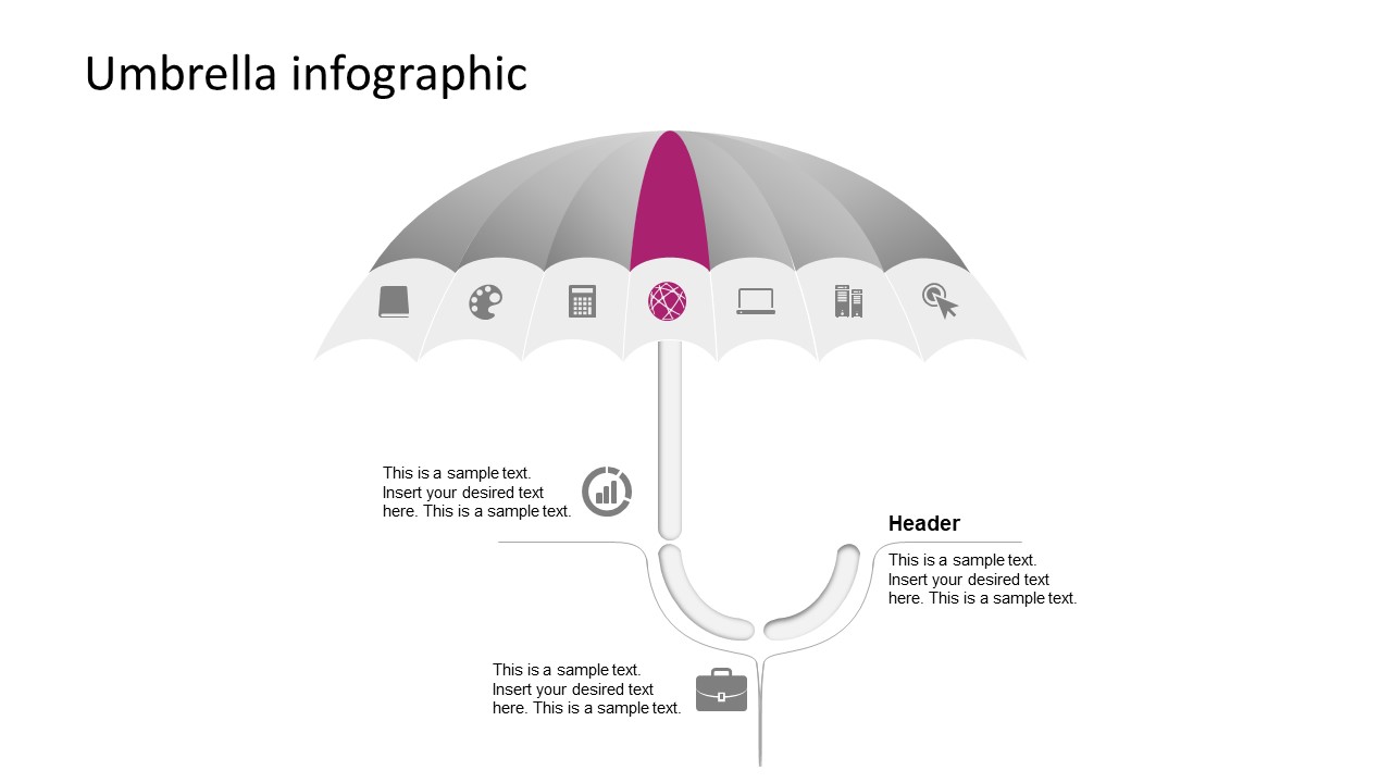 Umbrella Infographics PowerPoint Template - SlideModel