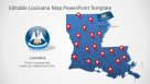 Louisiana Map Template PowerPoint - SlideModel