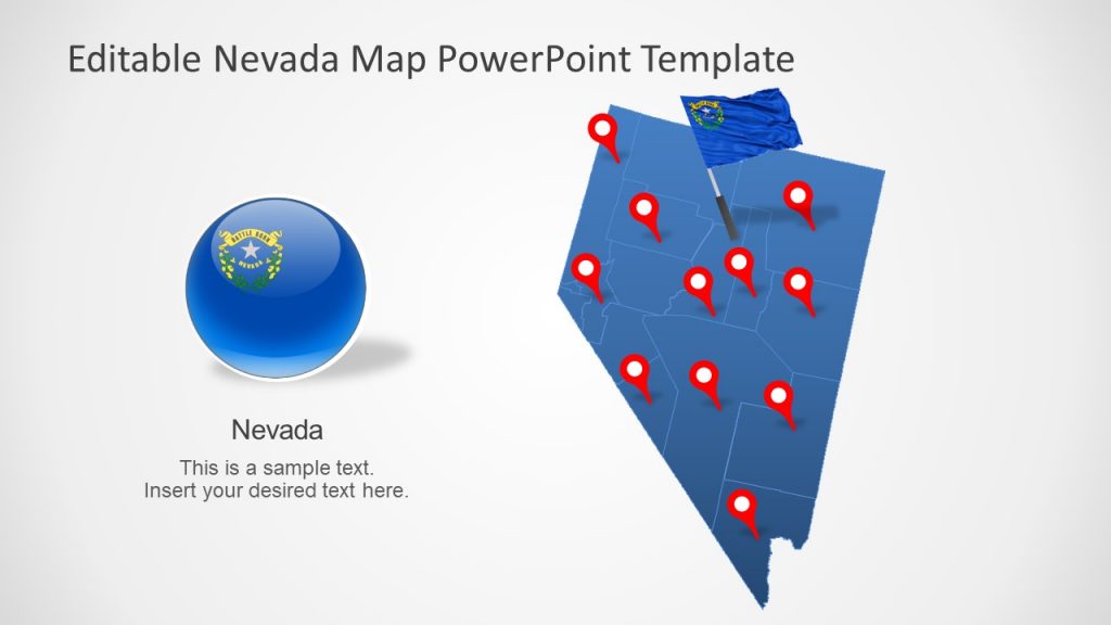 Nevada State US Map PowerPoint - SlideModel