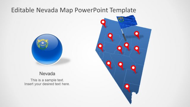 Nevada State US Map PowerPoint - SlideModel