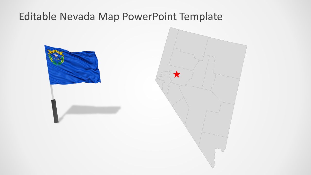 Nevada State US PowerPoint Map - SlideModel