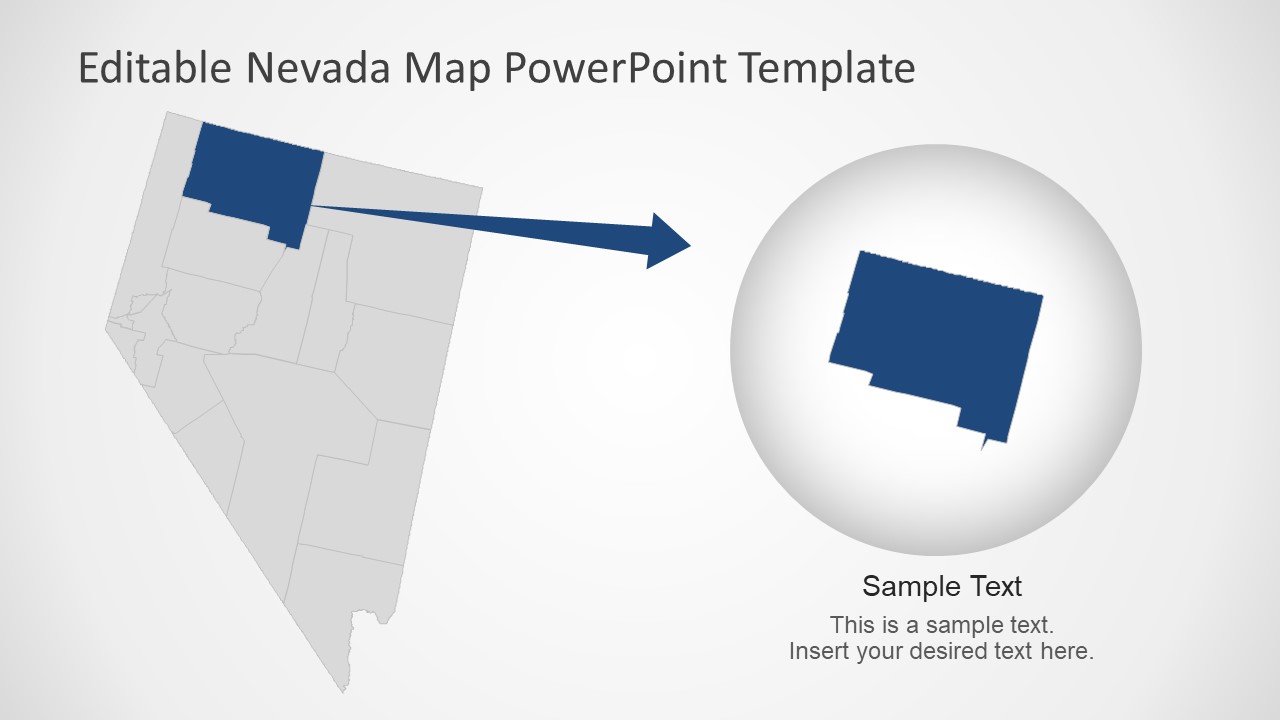 Nevada State US PowerPoint Map - SlideModel