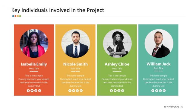 Project Team Presentation Profile - SlideModel
