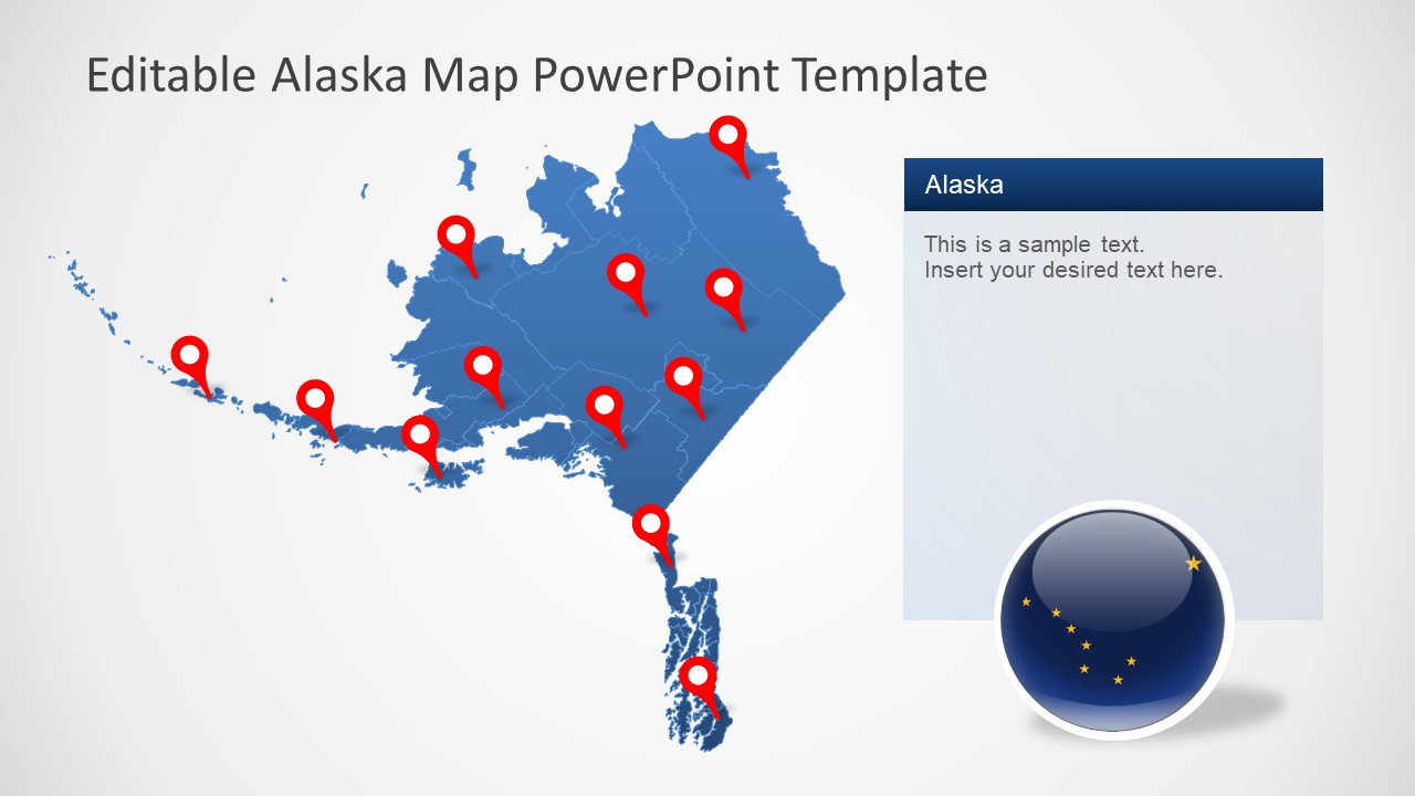 Alaska US State PowerPoint Map - SlideModel
