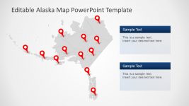 PowerPoint Alaska Map of State - SlideModel