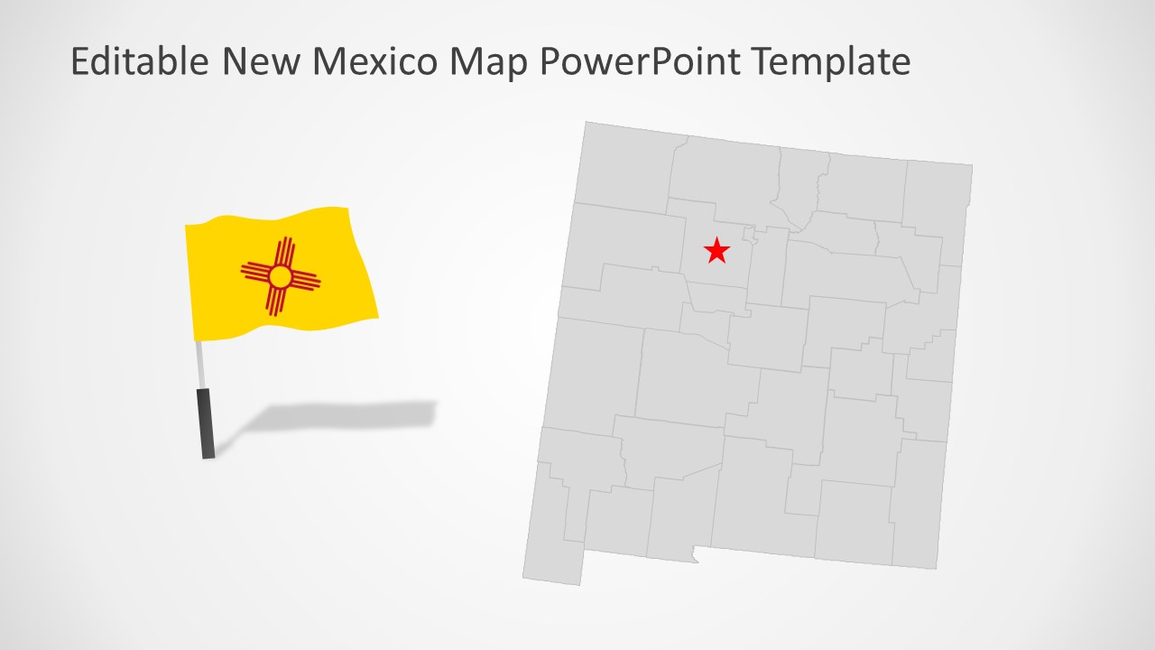 New Mexico US State PowerPoint Map - SlideModel