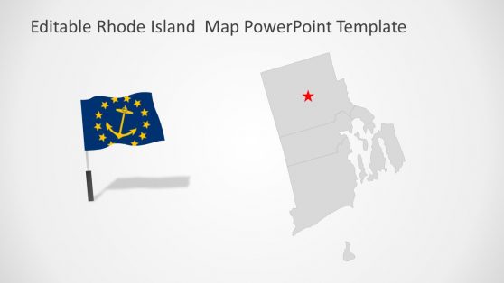 USA State of Rhode Island PowerPoint Map - SlideModel