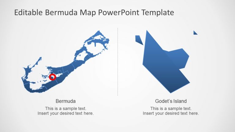 Editable PowerPoint Maps of Bermuda - SlideModel