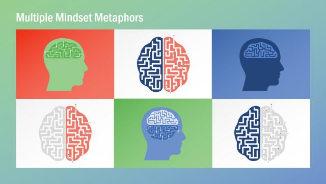 Growth Mindset PowerPoint Brain Design - SlideModel