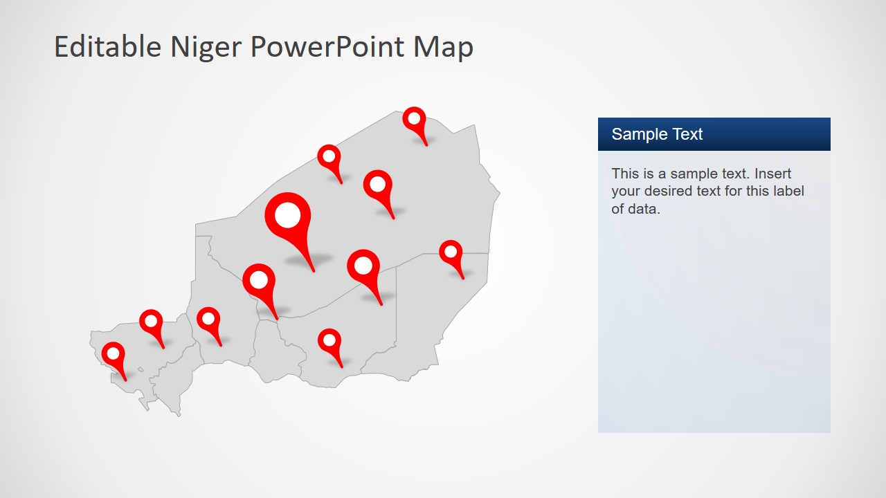 Niger PowerPoint Map - SlideModel