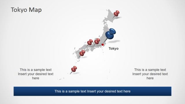 Editable Map Template of Tokyo - SlideModel
