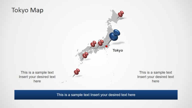 Editable Map Template of Tokyo - SlideModel