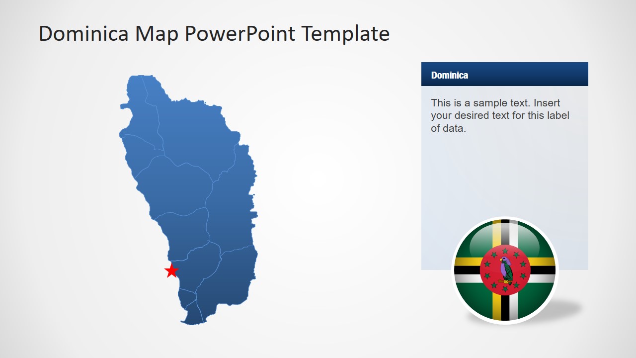 Editable Dominica Map PowerPoint Template - SlideModel