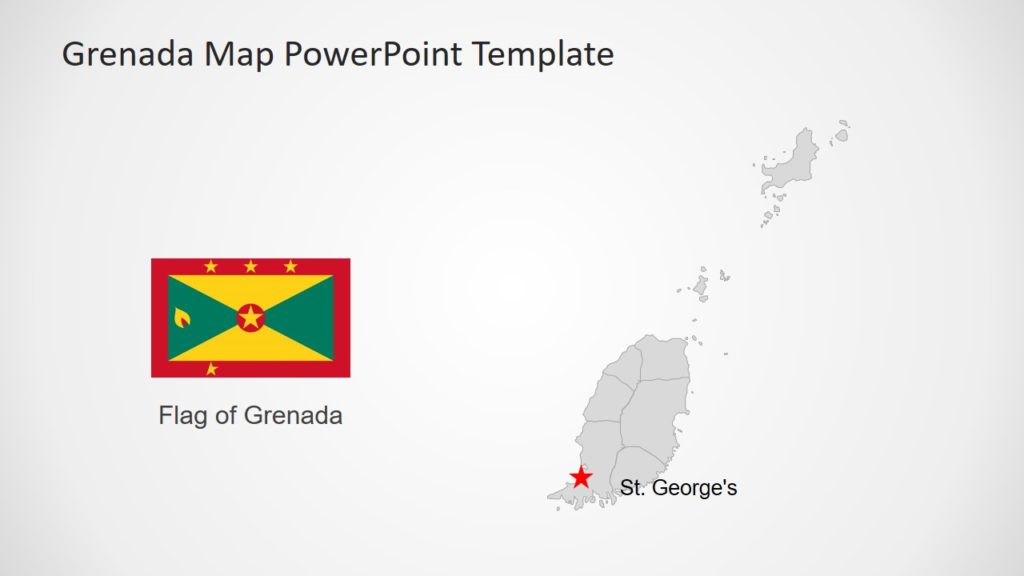 Template of Grenada Map - SlideModel