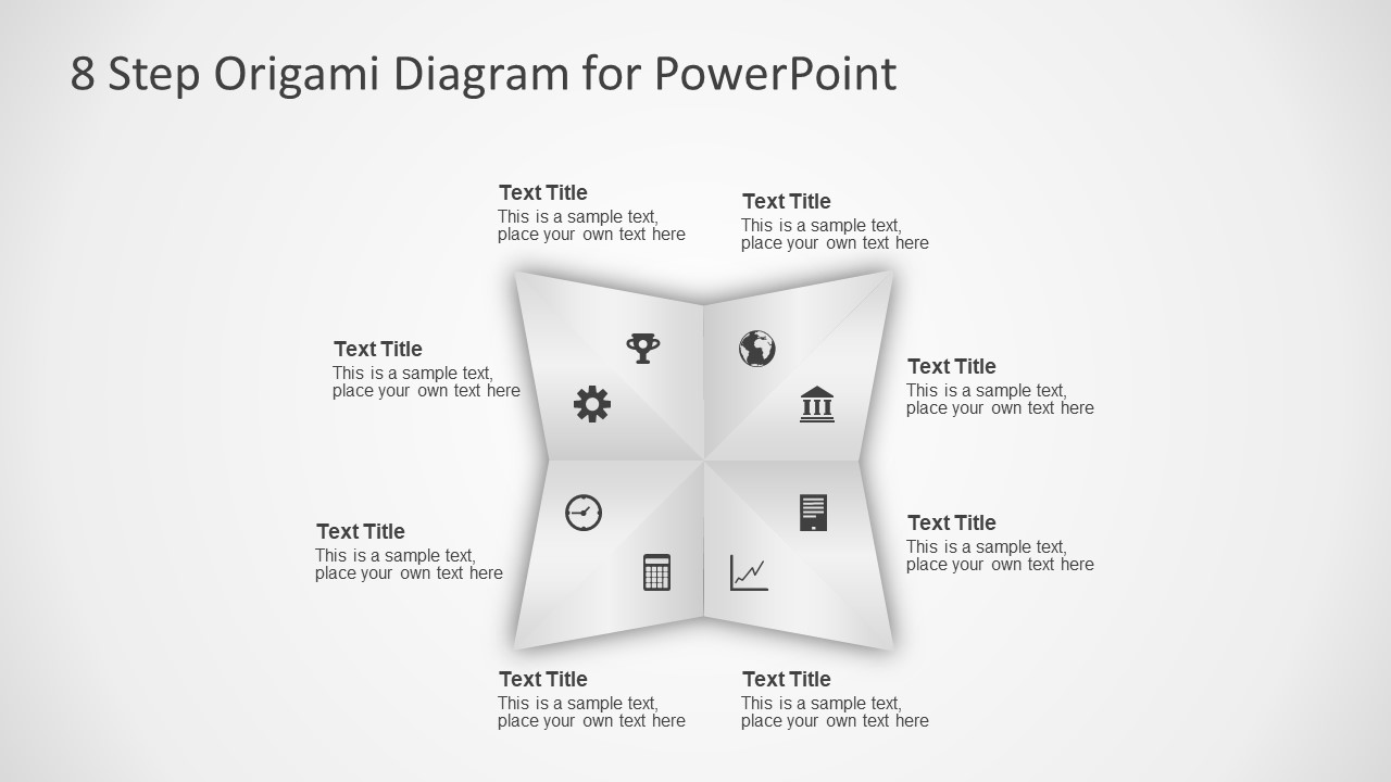 8 Steps Origami PowerPoint Diagram - SlideModel